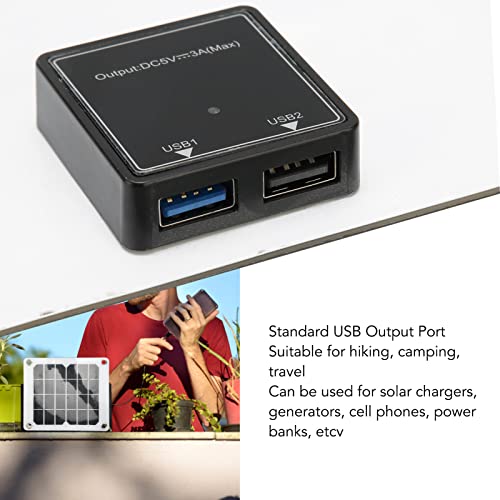 5V 20W Solar Panel Kit for Phone, Portable Solar Charge Panel with USB Output Port for Solar Chargers, Mini Generators, Power Banks, Suitable for Camping, Home