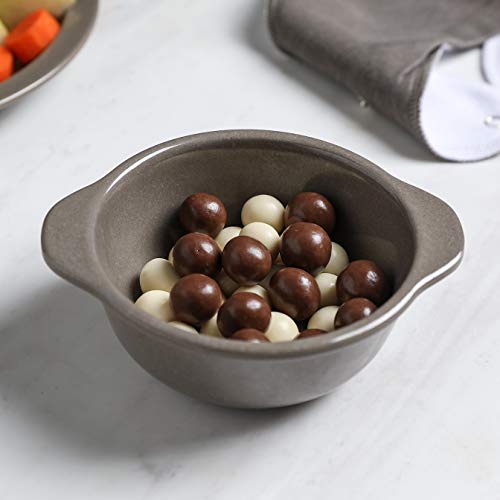 PandaEar Safe Stackable (4 Pack) Authentic Bamboo Baby Toddler Bowls Dinnerware, Non-Toxic Top Rack Dishwasher Safe, Eco-Friendly BPA Free(Neutral)
