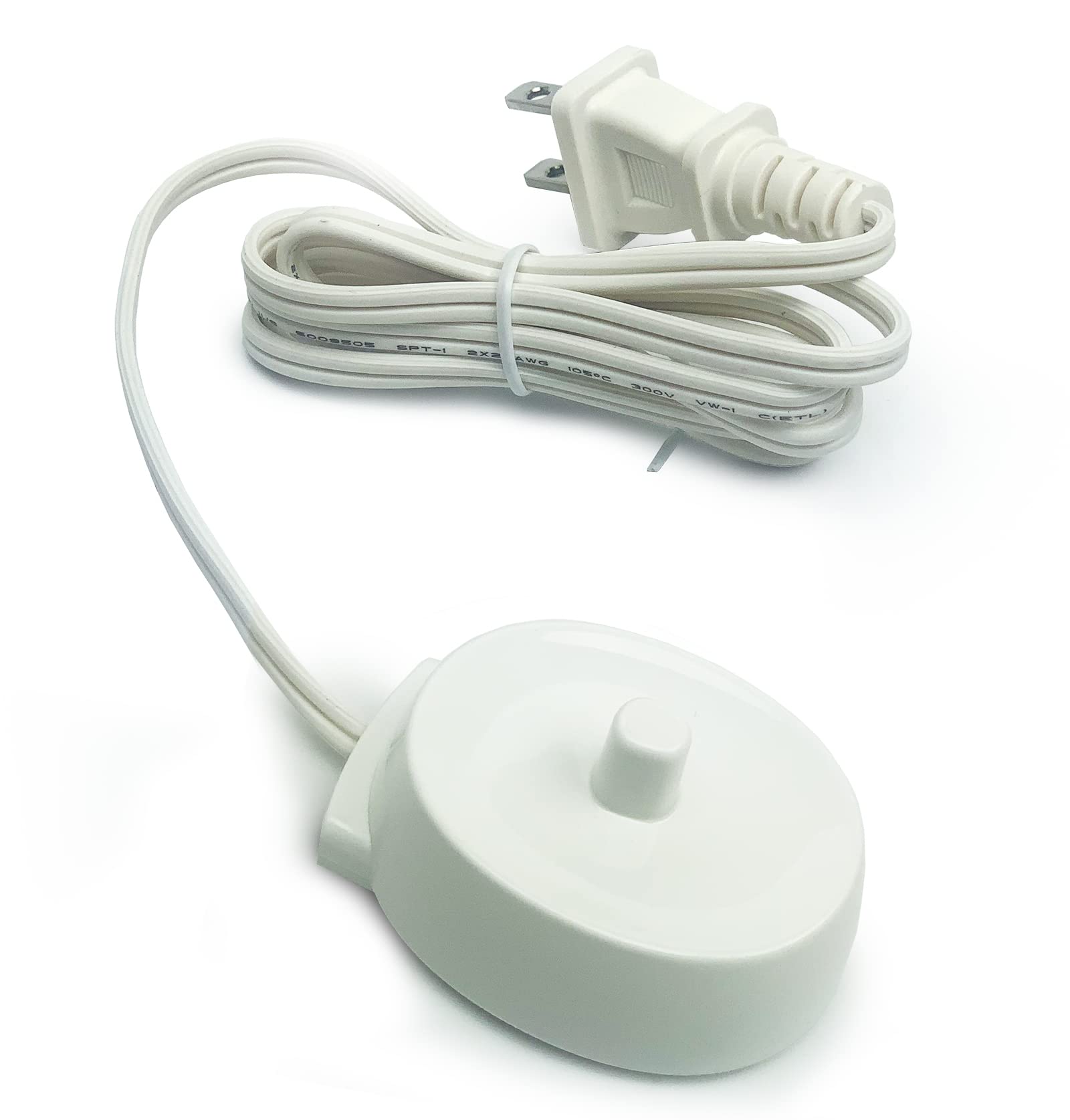 Replacement Braun Oral B Electric Toothbrush Charger Power Cord Supply Inductive Charging Base Model 3757 3756 Portable 110-220V Travel Charger