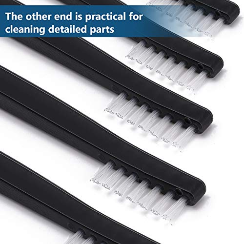Accmor Gun Cleaning Brush, 9 Packs Double-Ended Cleaner Kits 7 Inch Nylon All Purpose Cleaning Brush Tool with Plastic Handle for Cleaning Welding Slag and Rust
