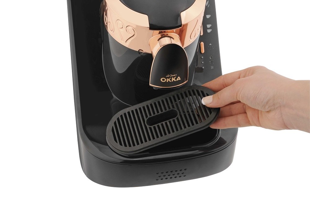 Arzum Okka Automatic Turkish/Greek Coffee Machine, USA 120V UL, Black/Copper (Gold)