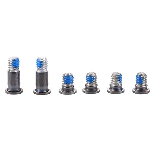 Replacement 6pcs/Set Bottom case Screws + 1pcs 5 Point Pentalobe Screwdriver for MacBook Retina 13'' A1706 (EMC 3071) (EMC 3163) with Touch Bar, A1989 EMC(3214) MR9Q2LL/A, A2251 MWP42LL/A 2018 (Gray)
