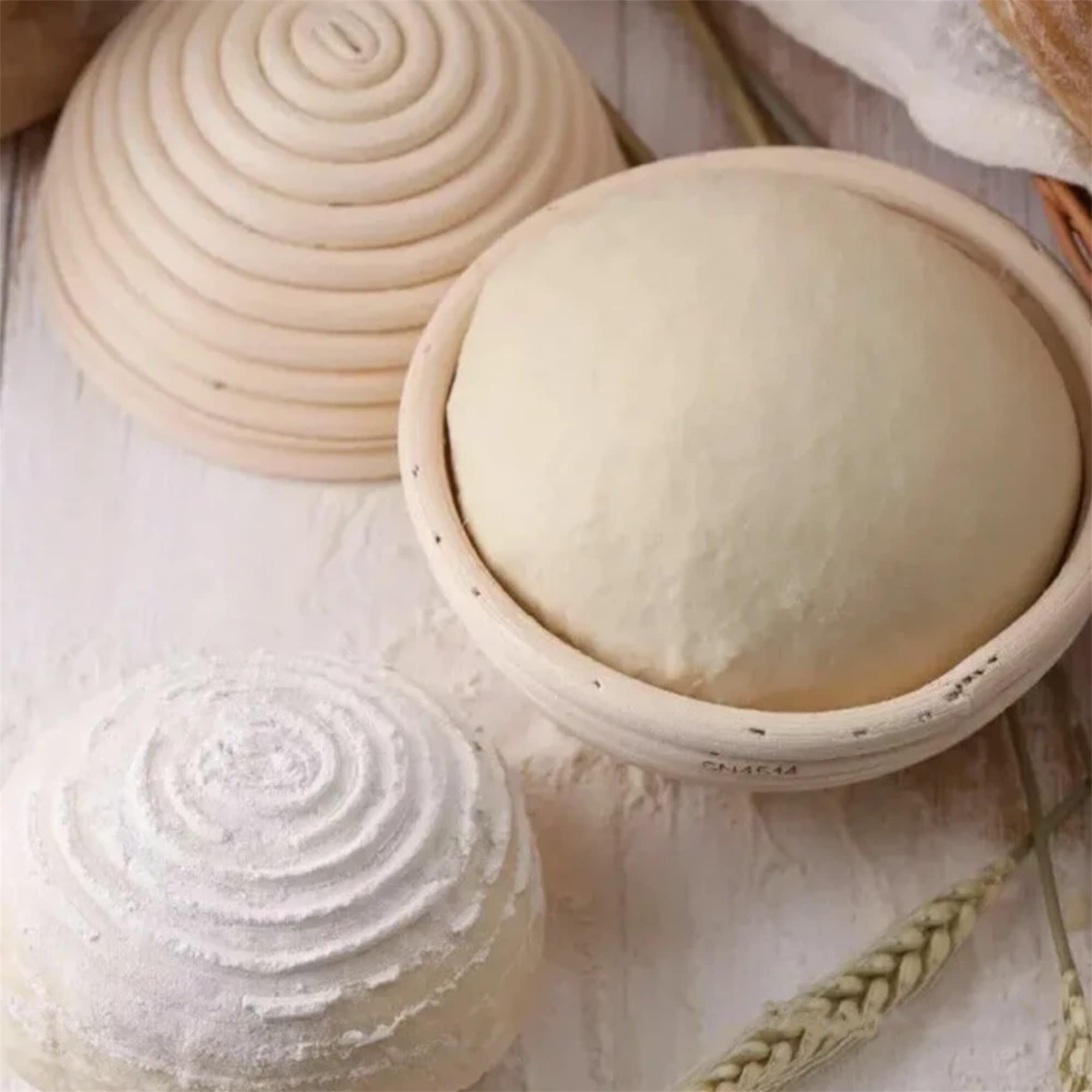 9 Inch Round Bread Banneton Proofing Basket Set of 2 β Bread Baking Kit Sourdough Proofing Basket for Artisanal Bread β Bread Making Tools For Professional & Home Bakers (9 inch round- 2 pack)