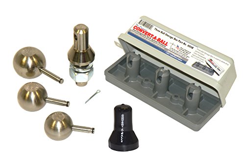 Convert-A-Ball 3-Ball Set - 1 7/8, 2 and 2 5/16 inch Balls With Stem Cover And Storage Case