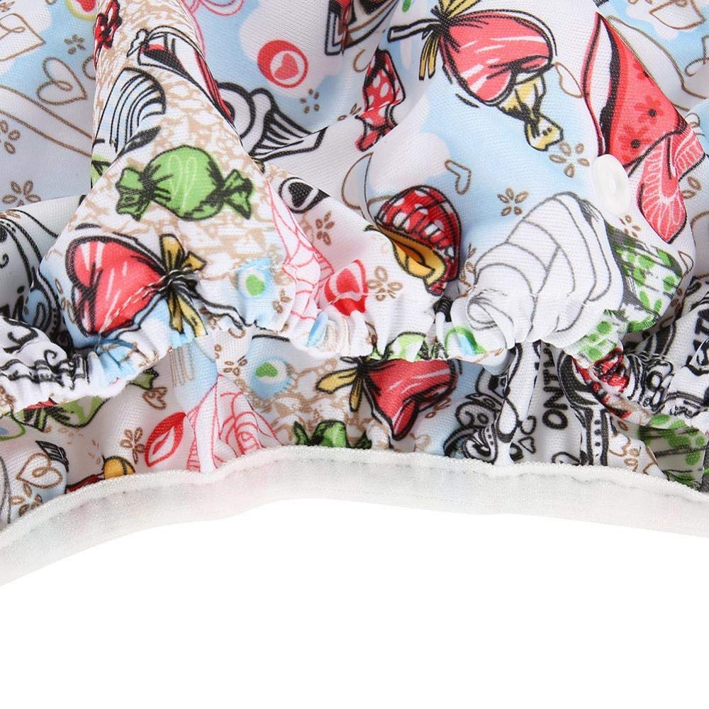 Reusable Nappies,Reusable Adult Cloth Diaper Washable Breathable Adjustable Pocket Diaper(Light )