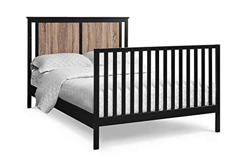 Suite Bebe Connelly 4 in 1 Convertible Crib in Black with Vintage Walnut