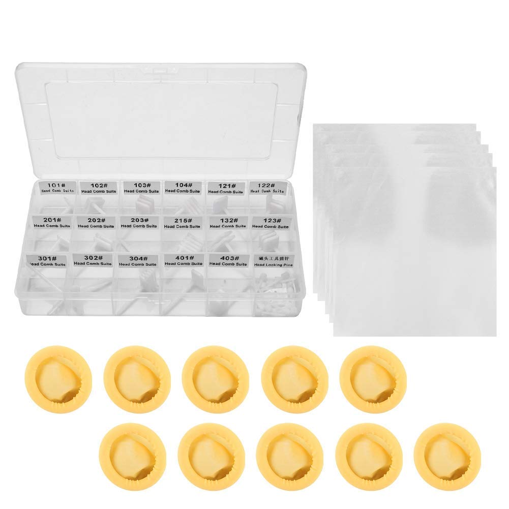 ASHATA Hard Drive Head Replacement Comb, Practical Hard Drive Repair Head Tool Set, Hard Disk Magnetic Head Data Recovery HDD Repair Tool for SAS and SCSI of 2.5" or 3.5"(50Pcs/Kit)