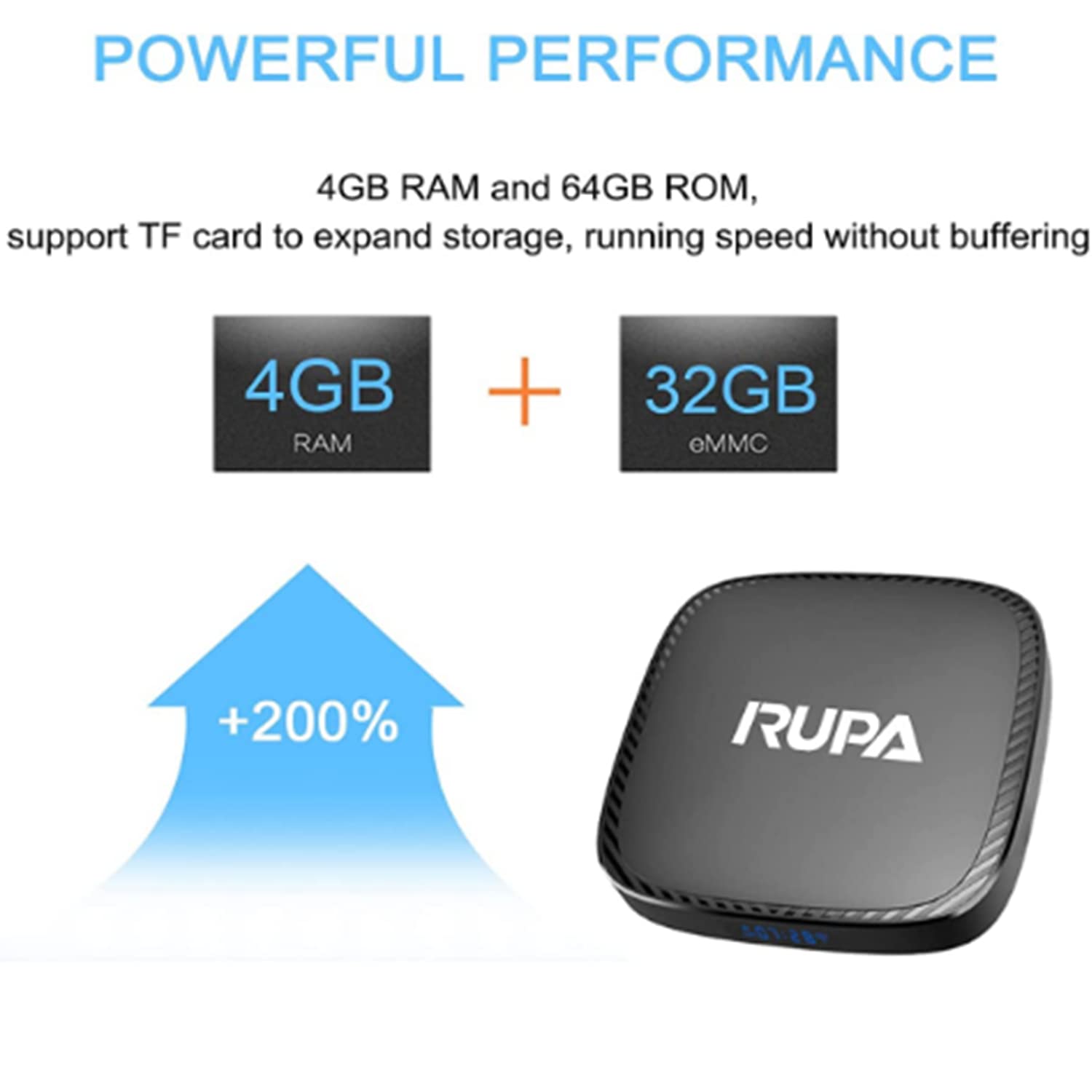 6K Android TV Box 10,4GB RAM 64GB ROM Smart TV Box H616 Quad-Core 64Bits Support 4K 6K HDR Dual-WiFi 2.4G/5.8GHz Bluetooth 4.0 with Wireless Mini Keyboard