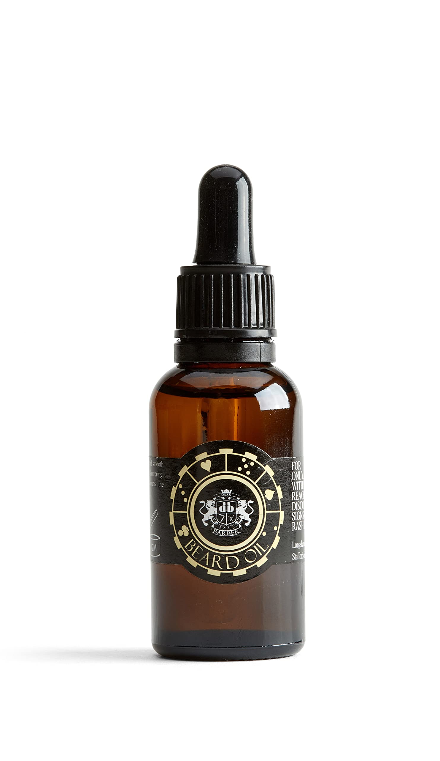 Dear Barber Men's Beard Oil, Light and Non-Greasy, Conditions Dry Hair, Nourishes Skin, Ideal for all Facial Hair, Easy Application, 30ml
