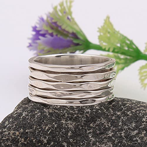 925 Sterling Silver Ring, Meditation Ring ,Spinner Ring, Plain Silver Ring (9)