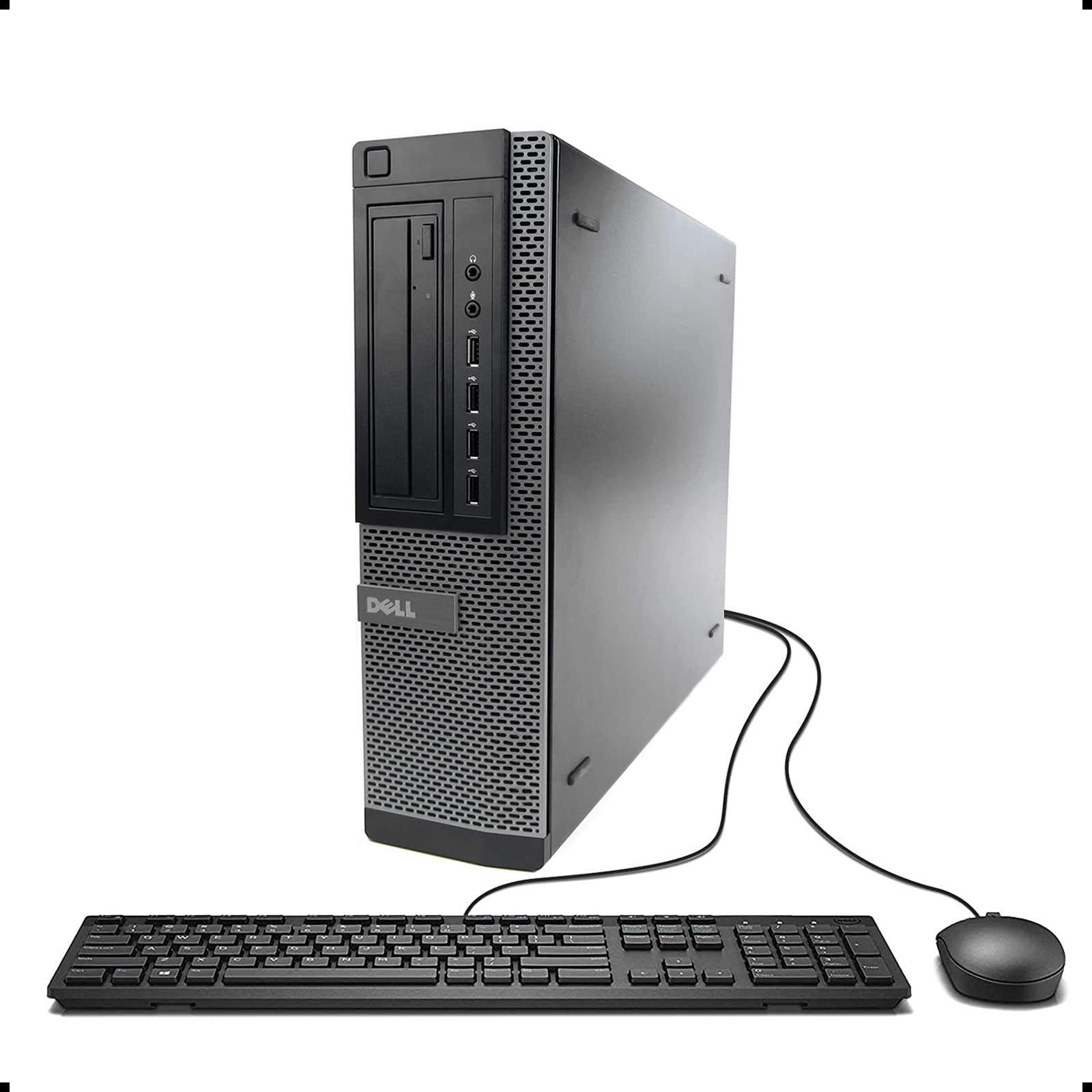 Dell Optiplex 7010 Desktop PC, 3.2 GHz Intel Core i5-3470, 8 GB RAM, 500 GB HDD, Keyboard & Mouse, Wi-Fi, 17" Monitor, DVD-RW, Windows 10, (Renewed)