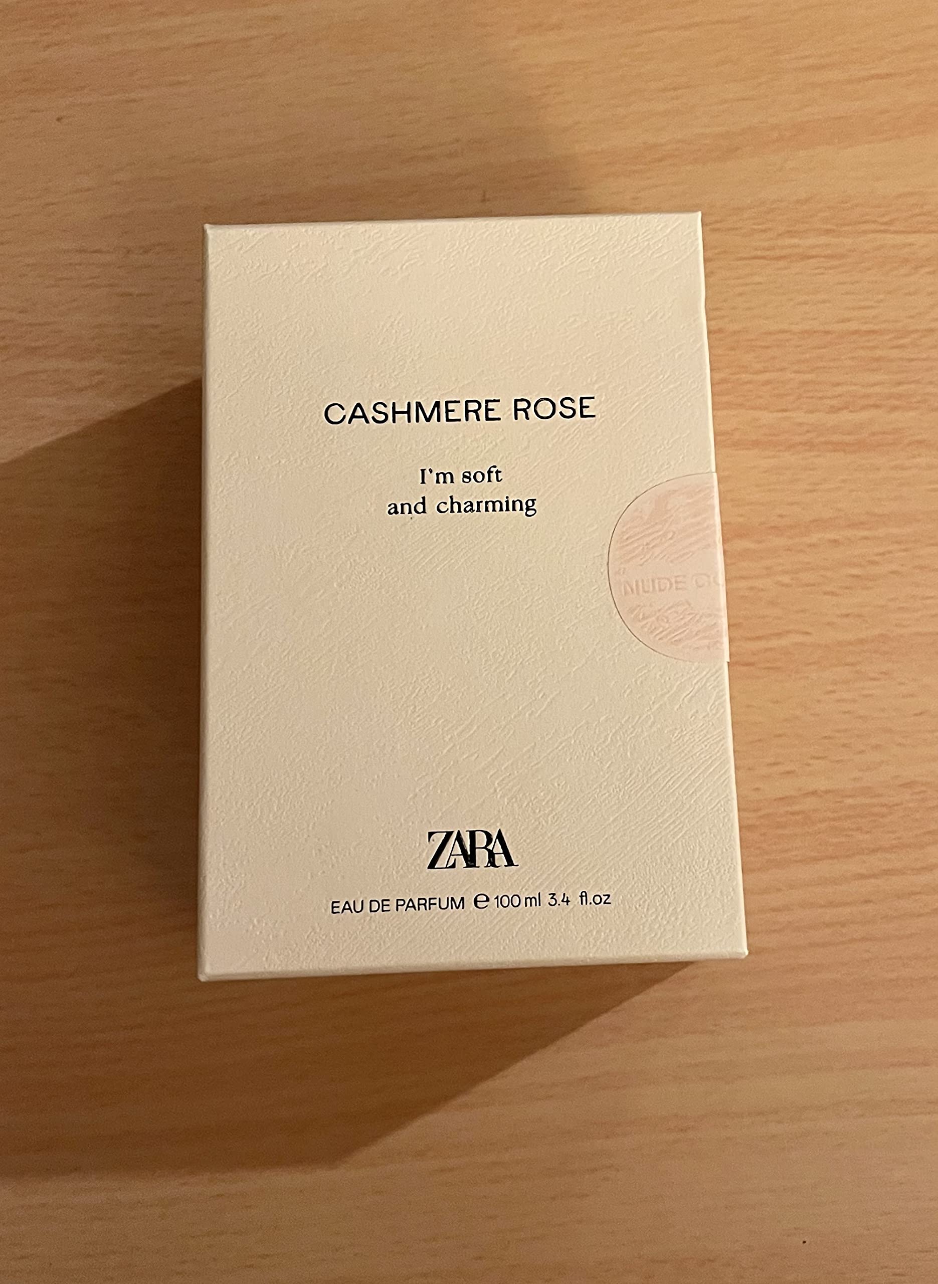 Zara CASHMERE ROSE EDP 100 ML (3.4 FL. OZ) ORIENTAL EAU DE PARFUM WOMEN'S