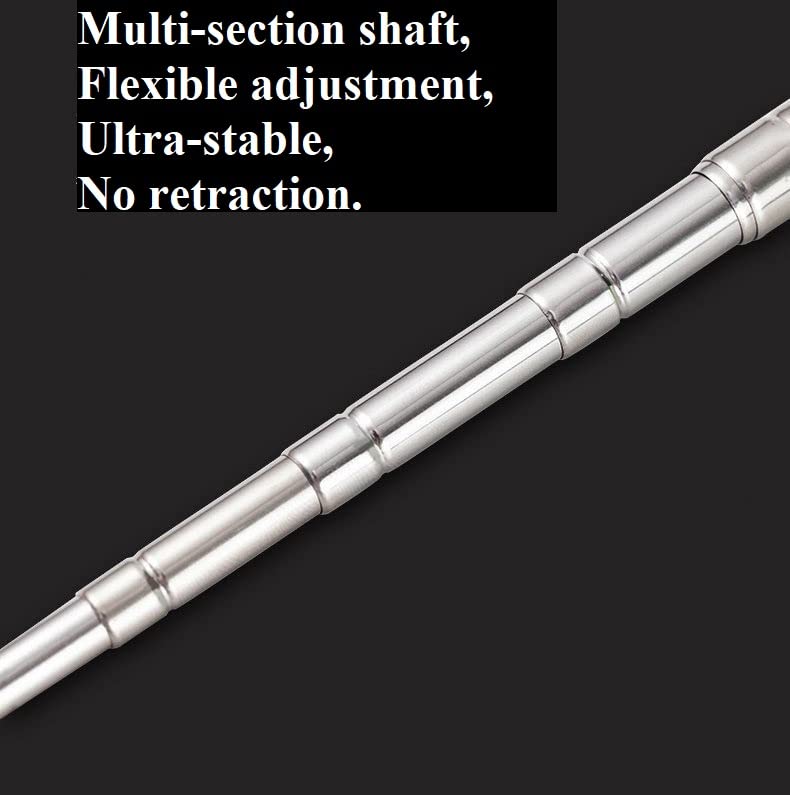 Othmro 1pcs Telescopic Teachers Pointer,Teachers Pointer Stick, Extendable Hand Pointer Retractable Classroom Whiteboard Pointer Extendable for Teachers, Guides, Coach Extend to 63"