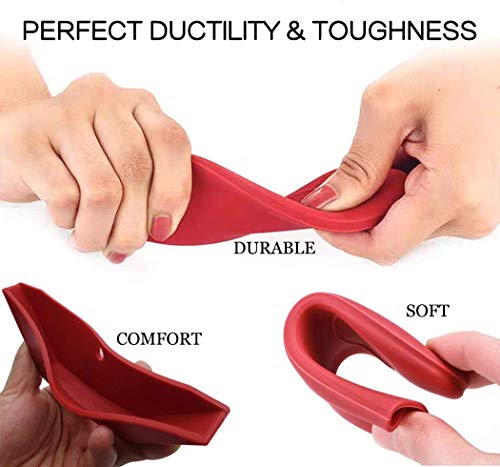 6 Pack Silicone Hot Handle Holder Non Slip Pot Holders Cover，Pan Handle Sleeve Pot Holders Cover, Non Slip Rubber Pot Holders, Handles Grip Covers for Frying Cast Iron Skillet Metal Pan