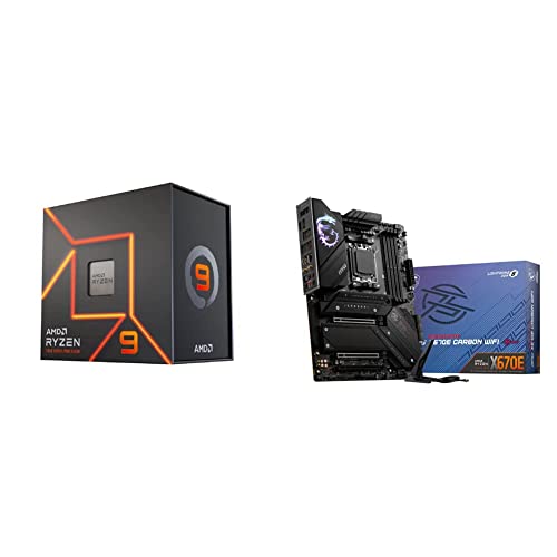 AMD Ryzen⢠9 7950X 16-Core + MSI MPG X670E Carbon WiFi Gaming Motherboard