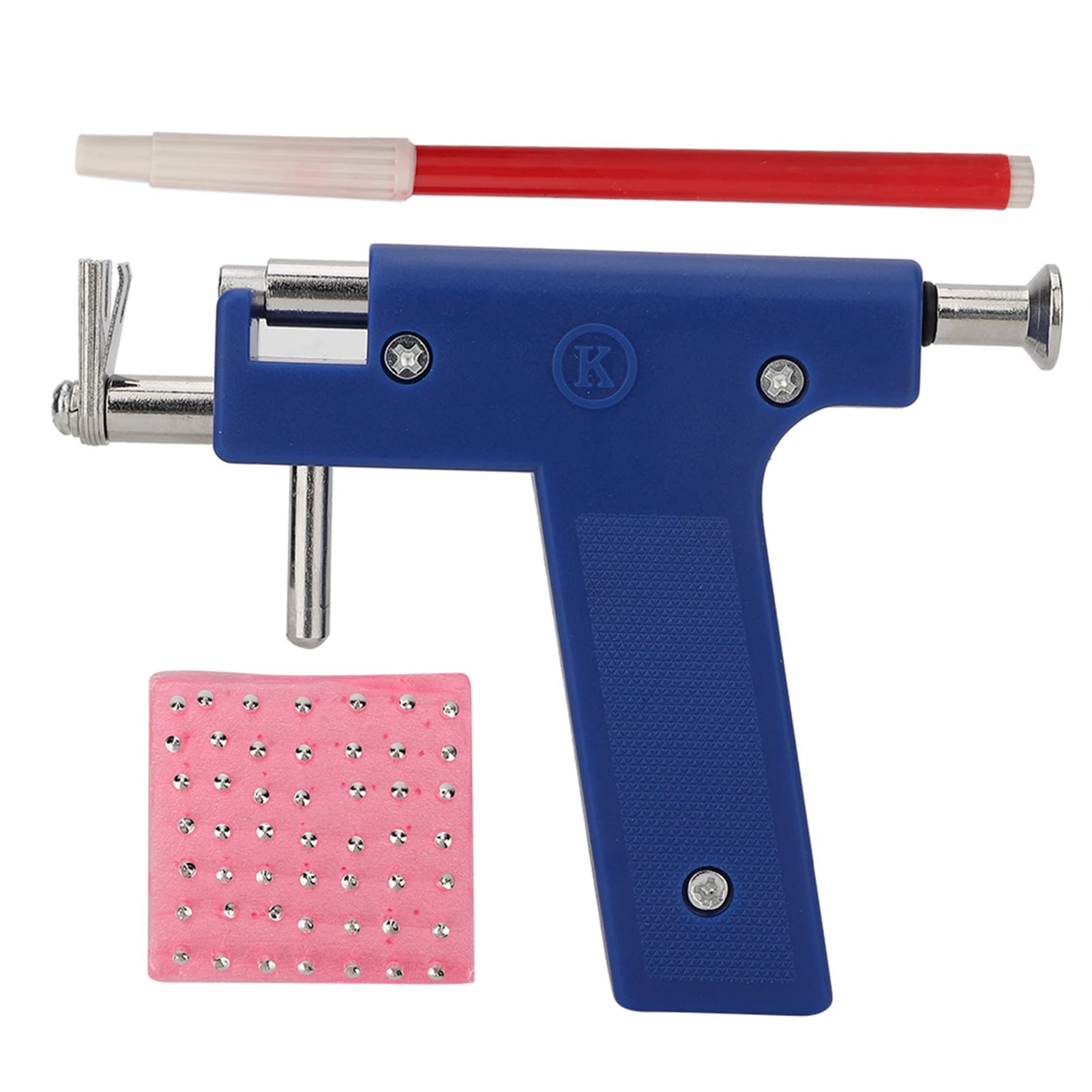 Akozon Body Piercing Gun Kit, Professional Painless Tool Nose Navel Disposable Ear ohrringe piercing ohrring Hole Set Studs Steel Needles Kits for Beauty Supply
