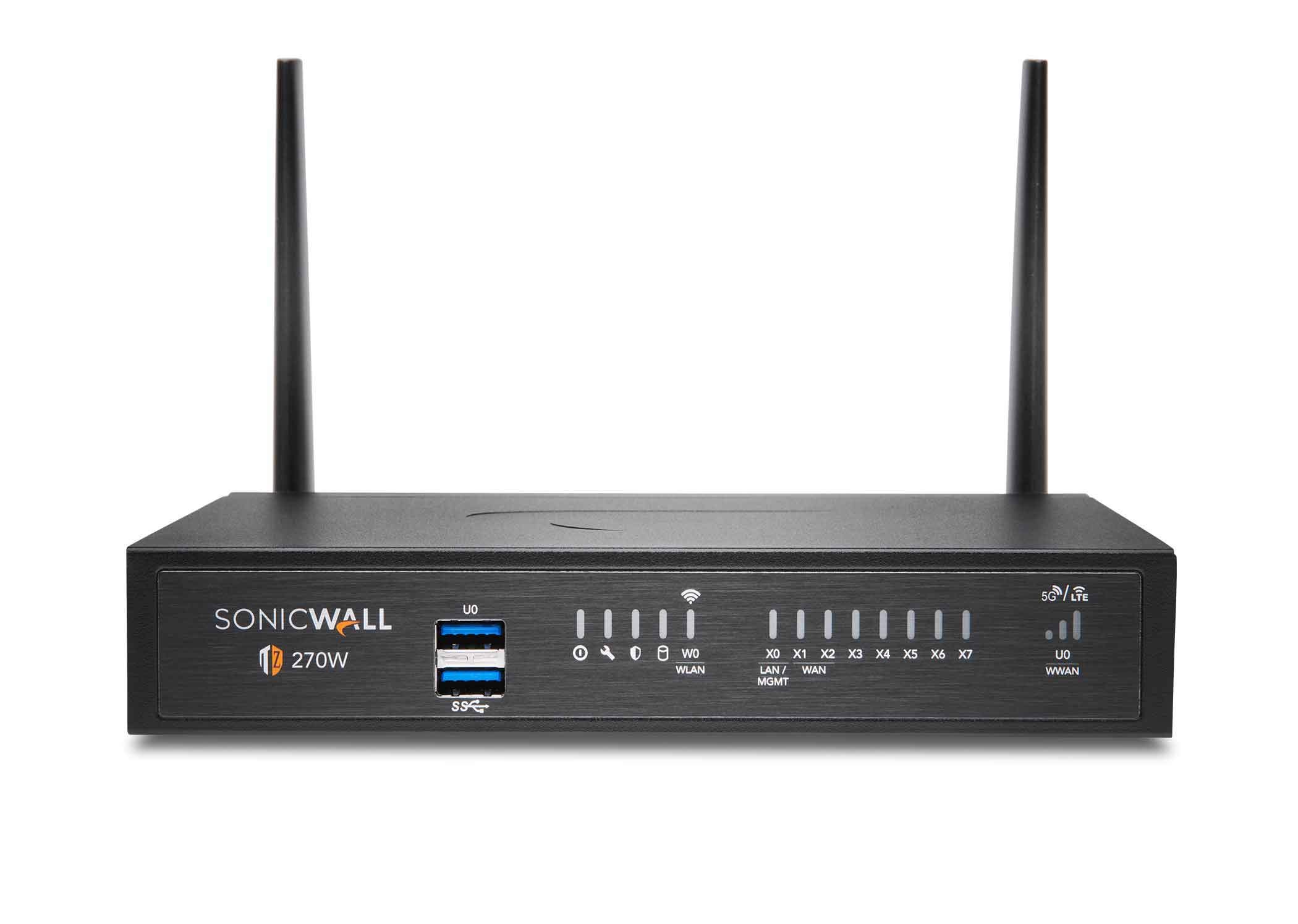SonicWall TZ270 Wireless AC Network Security Appliance (02-SSC-2823) Bundled with a SonicWall 1 Year 24x7 Support for TZ270W (02-SSC-6643)