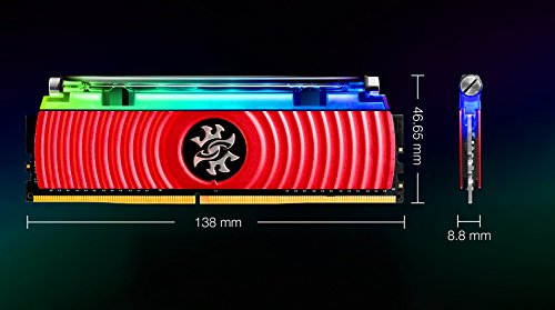 XPG Spectrix D80 Liquid-Cooled RGB DDR4 3200MHz 16GB (2x8GB) 288-Pin PC4-25600 Desktop U-DIMM Memory Retail Kit (AX4U320038G16-DR80)