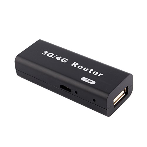 3G 4G Mini Wireless Portable WiFi Router, 3G/4G WiFi WLAN Hotspot 150Mbps RJ45 USB Wireless Router for Most WiFi Device with USB for Computers and Phones