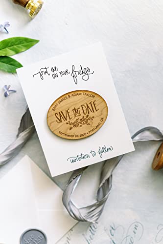 A2 Save the Date Magnet Backing Cards Put Me On Your Fridge Invitation To Follow (Cards & envelopes)