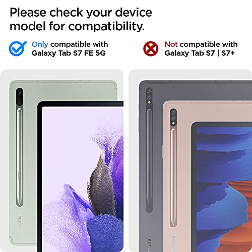 Spigen Tough Armor Pro Designed for Galaxy Tab S7 FE 12.4" 2021 Case with S Pen Holder (2021) - Gunmetal