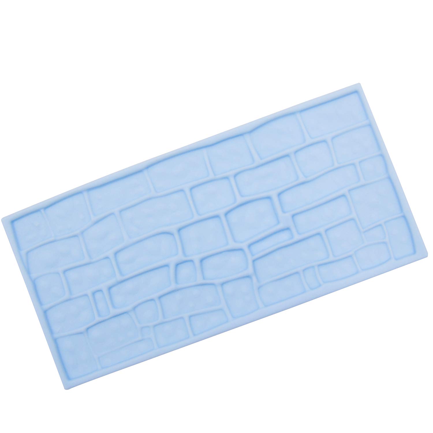 6 Packs Fondant Impression Mat Mold Set Fondant Molds for Cake Decorating, Embossed Tree Bark/Brick Wall/Flower/Cobblestone/Stone Wall Flower Vine Lace Texture Design