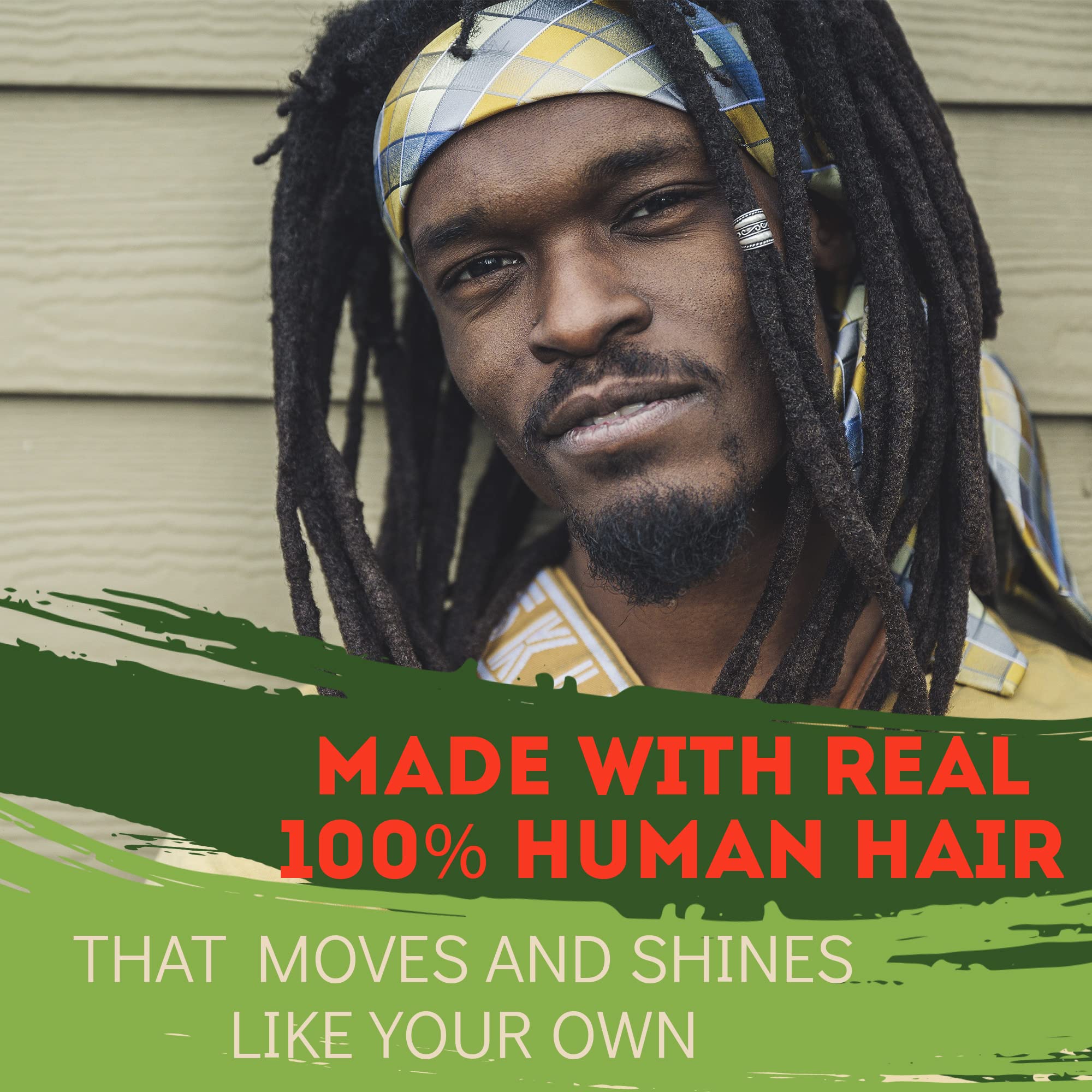 Locsanity Afro Kinky 100% Bulk Natural Human Hair - Braiding Hair for Dreadlocks, Loc Repair, Dreadlock Extensions, Twists, Braids - 8 Inches Long, 1 Oz - Natural Undyed