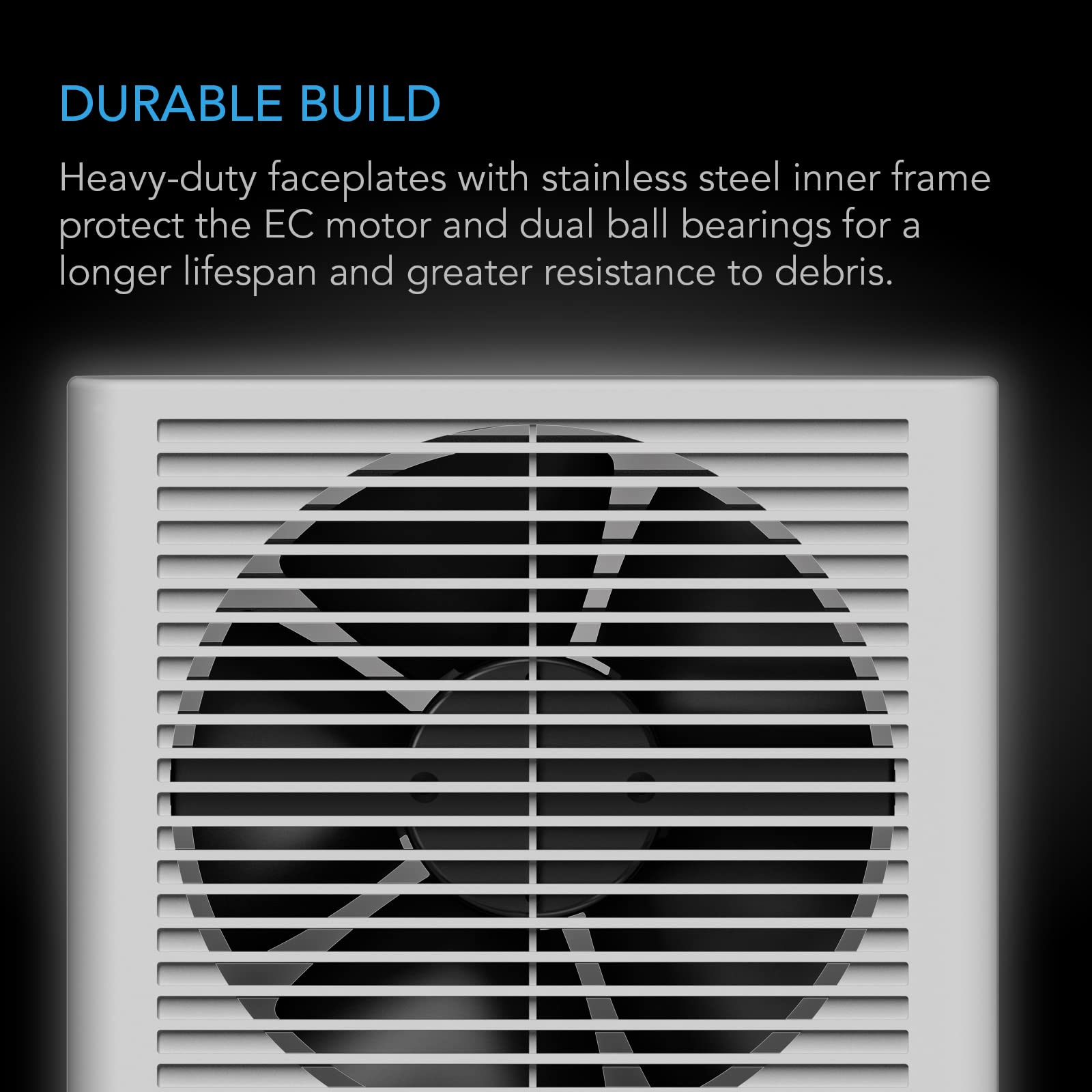 AC Infinity Room to Room Fan 8”, Two-Way Airflow Through-the-Wall Fan with Temperature Controller, Precise 10-Speed Quiet In-Wall Vent Fan for Kitchen, Laundry Room, and Workshops