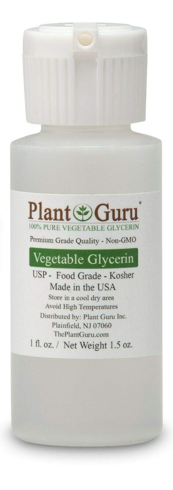 Vegetable Glycerin and Propylene Glycol 1 oz. Each Food Grade USP Kosher 99.9% Pure