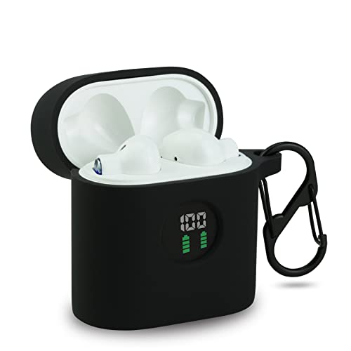 Case Cover Replacement for MIFA X17 True Wireless Earbuds, Black Silicone Protective Skin Sleeve - LEFXMOPHY