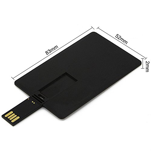 Aneew 64GB Pendrive Black Bank Credit Card USB Flash Drive Memory Stick U Disk