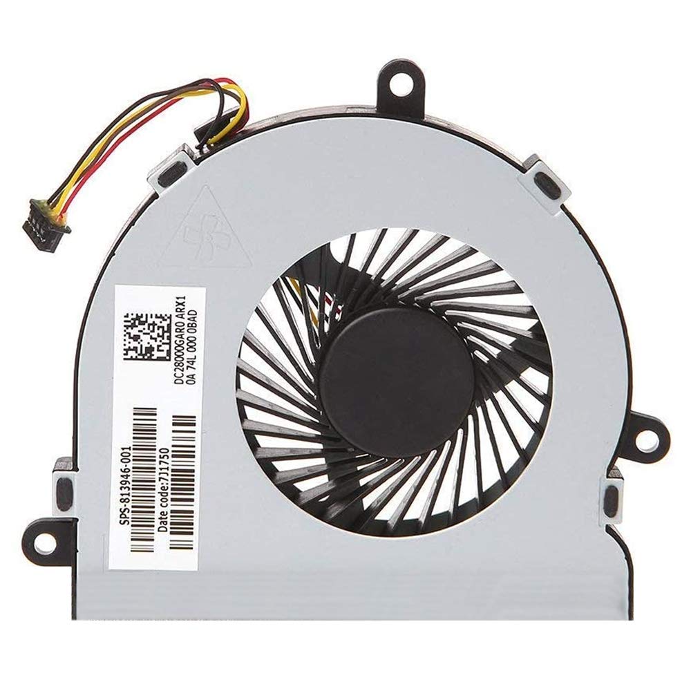MMOBIEL Laptop CPU Cooling Fan 4 Pin 4 Wire Replacement for HP 250 G4 255 G4 Notebook 15-AC Series DC28000GAR0 XRF-813956-002 Incl (+) Screwdriver