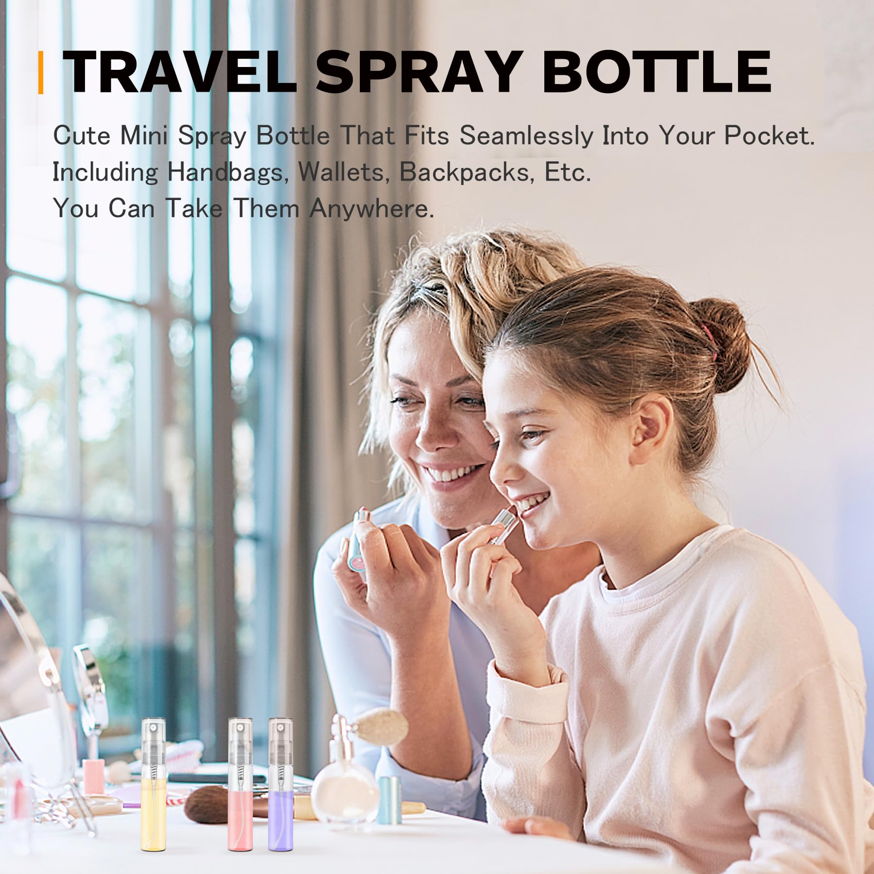 Csdtylh Mini Spray Bottle 5ml, Refillable Glass Spray Bottle, Glass Bottle Atomizer, Perfume Mouthwash Atomizer for Cleaning 5ml Refillable Container for Travel, Essential Oils, Perfume 60 Pcs, 5ml