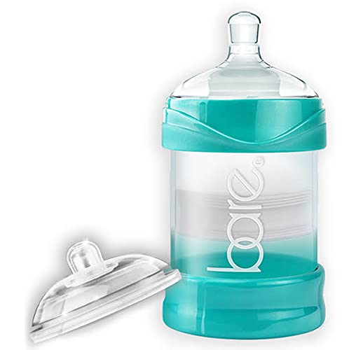 Bittylab Bare Air-Free 4oz Single. Anti-Reflux, Anti-Colic, Anti-Gas, Fuss or Sleep Troubles. 0-6 Months. Perfe-Latch for breastfed Babies & Easy-Latch for Bottle-fed Babies. Easy Instructions.