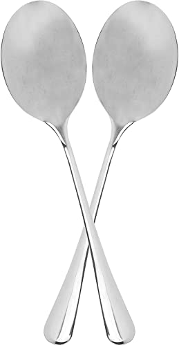 Cornucopia Stainless Steel X-Large Serving Spoons (2-Pack), Serving Utensil, Buffet & Banquet Style Serving Spoons-(2 Spoons)