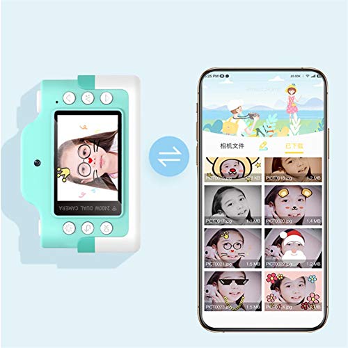 MCJL Christmas Camera Gift Child Toy Camera Boy Girl Child Camera Cartoon Digital Camera Small SLR Camera Toy Gift 750Mah Battery,Pink,36GB