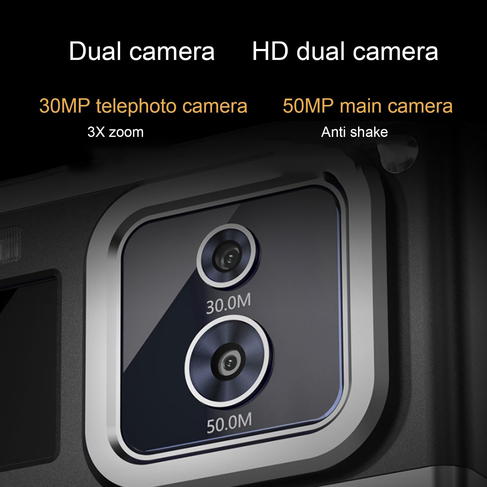 4K Digital Camera, C22 HD Dual Camera & Dual Screen Point and Shoot Camera 16X Zoom, 50MP+30MP Auto Focus Anti Shake Video Camera, Built in Flash, Selfie Preview, Multi Filters