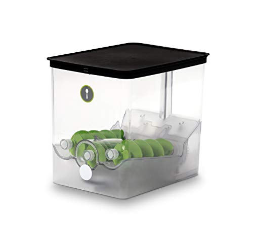PantryChic SmartCanister, LARGE, Stores, Measures & Dispenses Dry Ingredients - PantryChic Smart Storage System SOLD SEPARATELY - BPA-Free Airtight Canisters Ideal for Flour, Sugar, Rice & Coffee