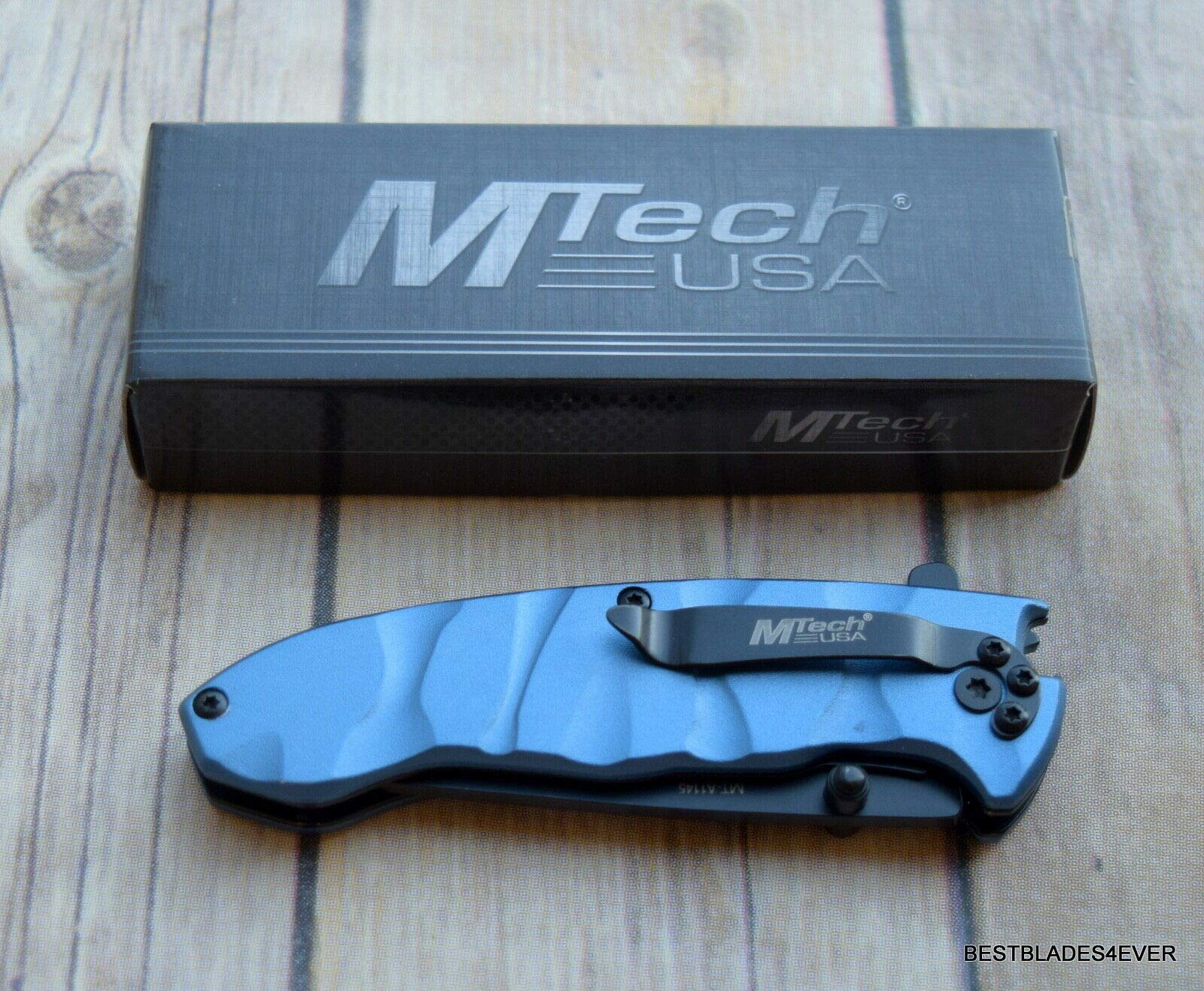 7 Inch Mtech Stainless Steel Open Folding Pocket Knife With Clip Outdoor Survival Hunting Knife for Camping by Survival Steel