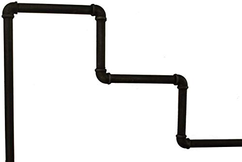 Diwhy Industrial Pipe Clothing Rack 4 Layers Pine Wood Shelving Shoes Rack With Wheels Cloth Hanger Household Shoe Rack Pipe Shelf Garment Racks