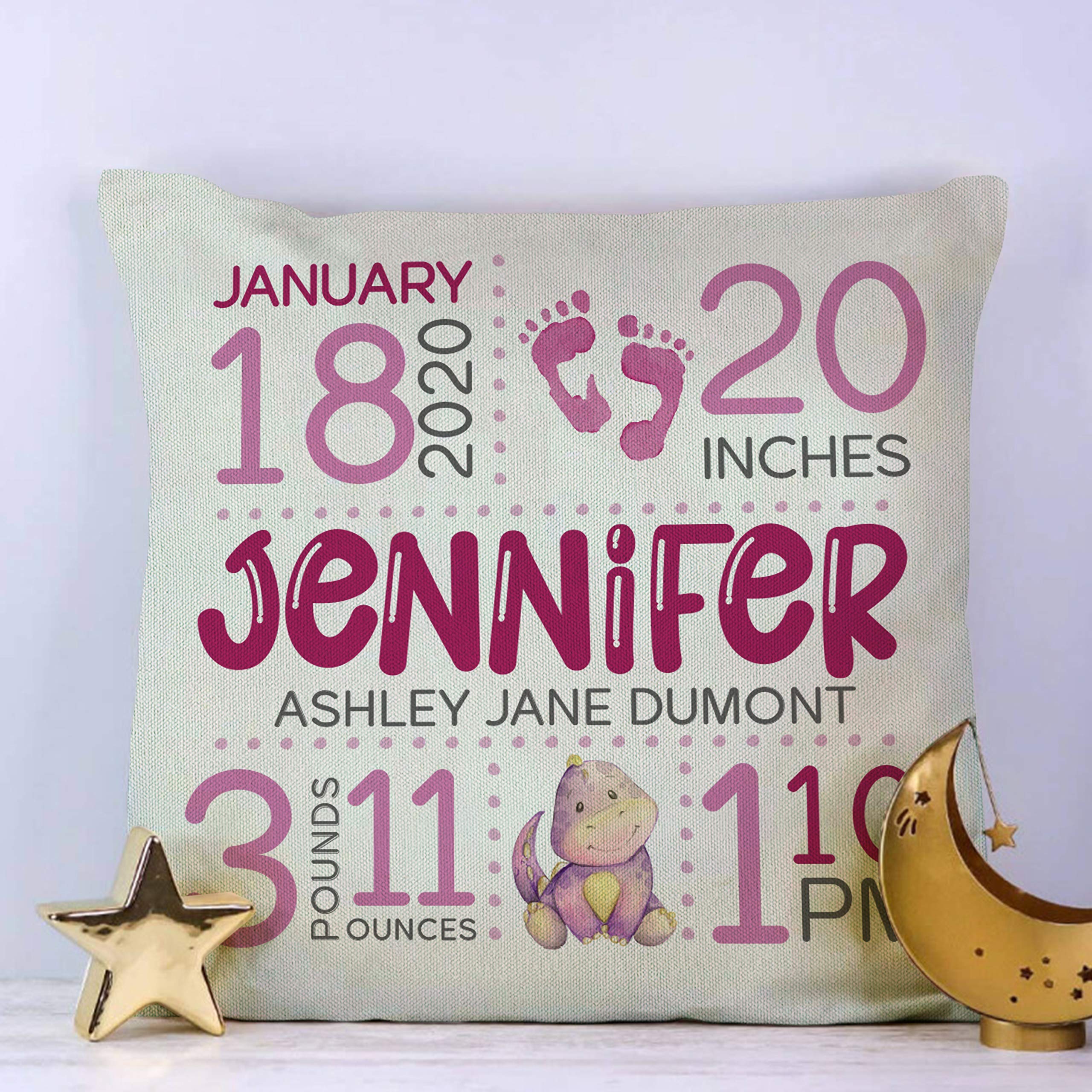 Zexpa Apparel Personalized 18" Square Cotton Canvas Print Throw Pillow Cover for Car Club Festival Valentine's Day