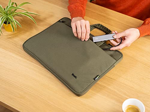 Trust 24191 Halyx Fast USB-C Hub and Card Reader, 3 Extra Ports, 5Gbps with USB 3.2 Gen 1, SD and Micro-SD Card Reader 104 MB/s, (Micro) SD, SDHC and SDXC up to 2 TB