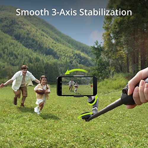 DJI Osmo Mobile 6 Gimbal Stabilizer for Smartphones, 3-Axis Phone Gimbal, Built-In Extension Rod, Object Tracking, Portable and Foldable, Vlogging Stabilizer, YouTube TikTok, Slate Gray