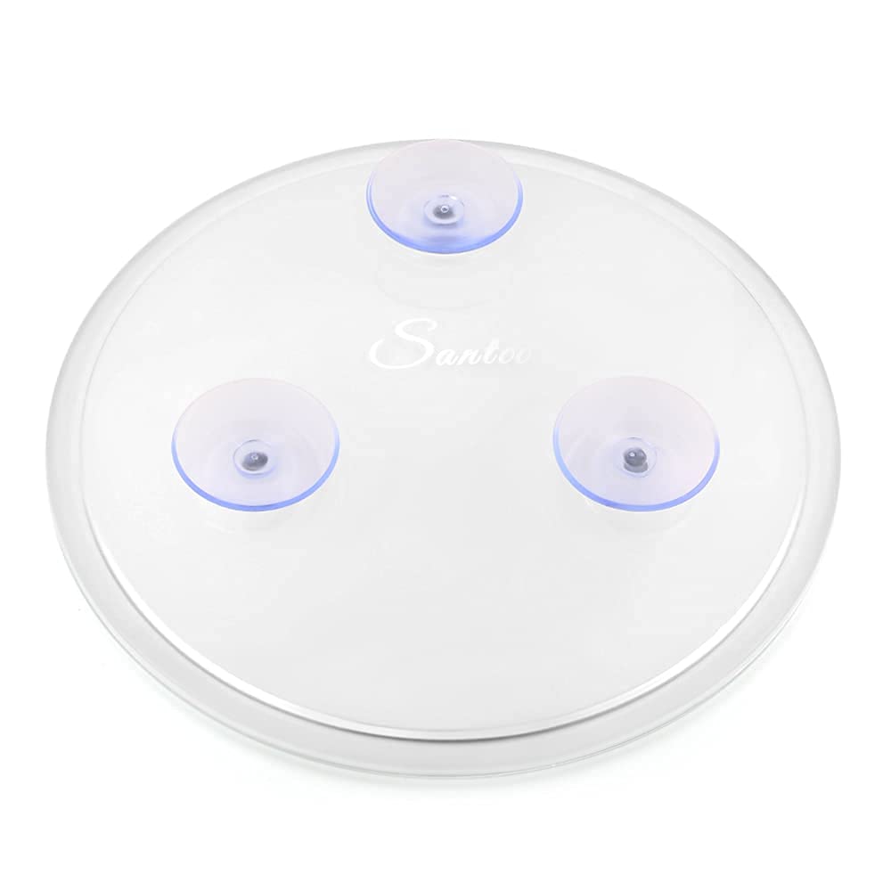 SANTOO 20X Magnifying Mirror with 3 Mounting Suction Cups Used for - Pluck Eyebrows - Tweezing - Blackhead Removal - See Details Clearly β Easy Mounting Makeup Mirror - 6 Inch Round