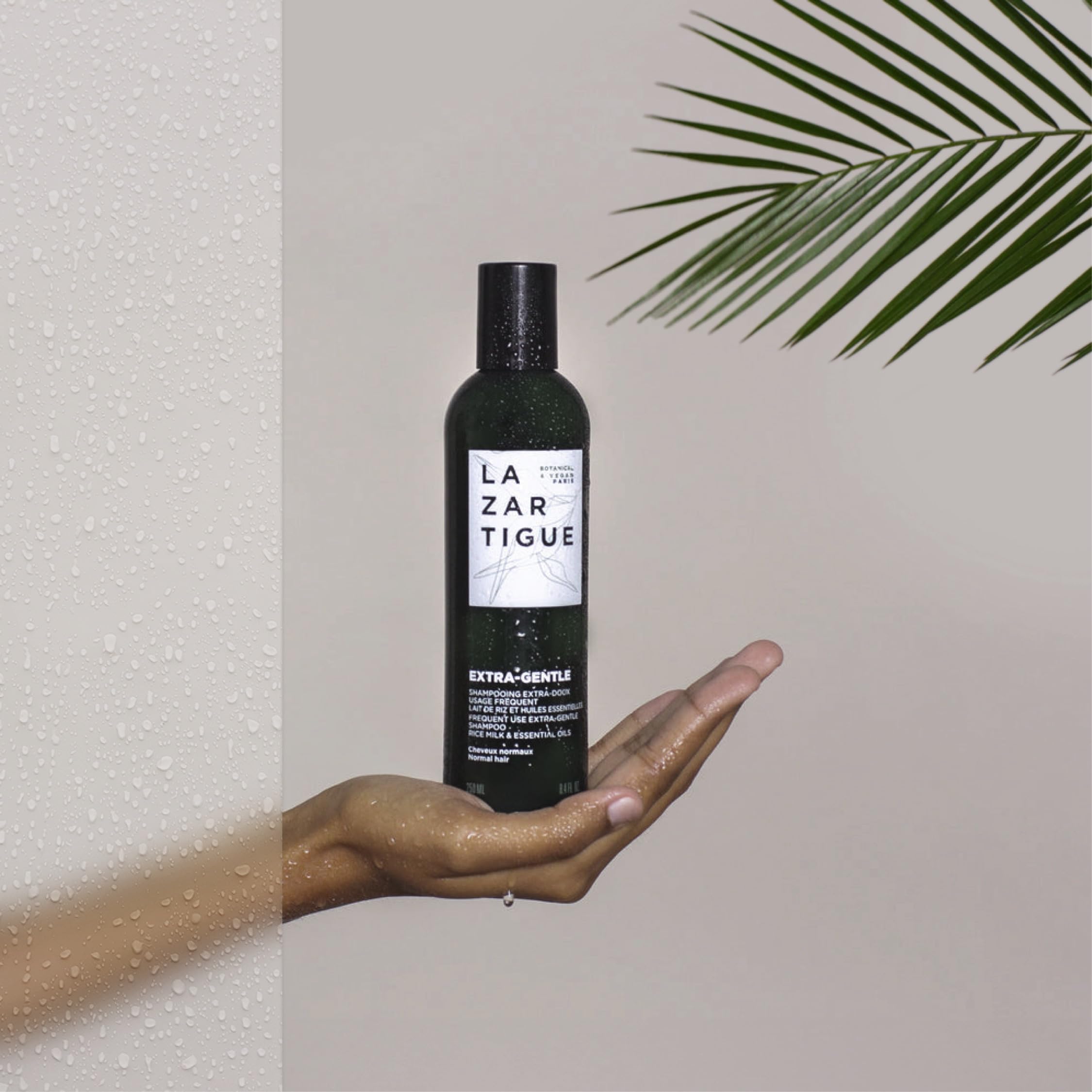 Lazartigue Extra Gentle Hair Shampoo, Prevents Irritations & Dandruff, Enhances Strength & Shine, Vegan, Sulfate and Silicone Free, 8.4 fl.oz.