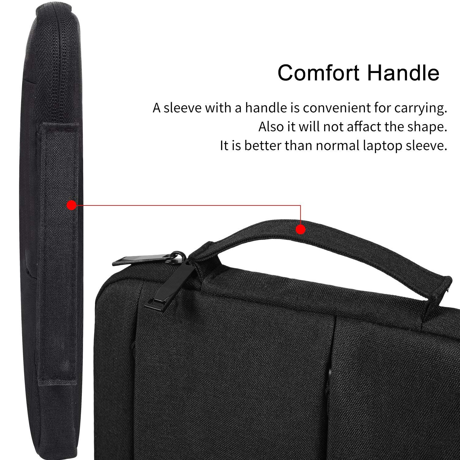 Drawing Tablet Case Carrying Bag with Artist Glove Graphics Tablet Sleeve Protective Bag for Huion H610 Pro, HS610, HS611, Xp-Pen Deco 01, Star 06, Ugee M708 and VEIKK A30, A50 (Black)