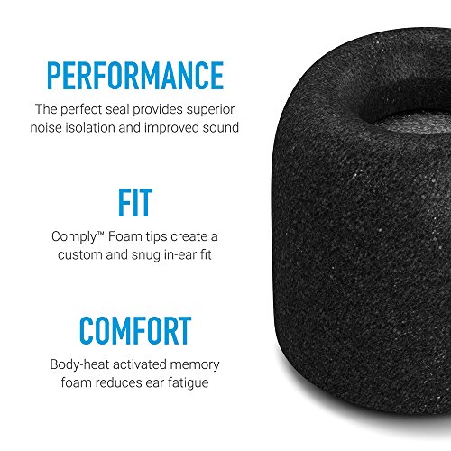 Comply Foam 200 Series Replacement Ear Tips for Bang and Olufsen, Sennheiser, Axil, MEE Audio, KZ, Bose & More | Ultimate Comfort | Unshakeable Fit| TechDefender | Medium, 3 Pairs