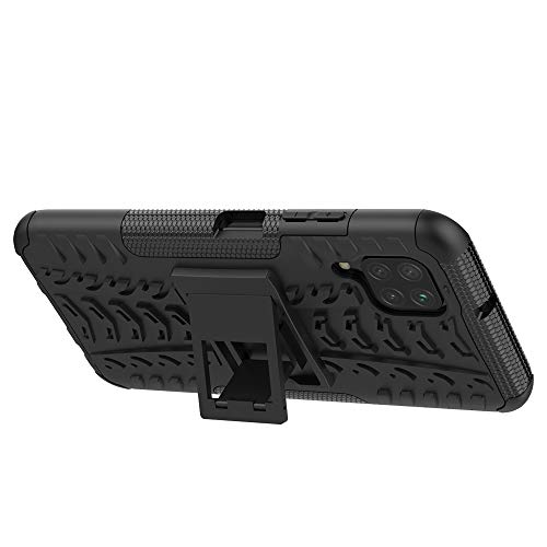WenTian Huawei P40 Lite/Nova 7i Case, CaseExpert® Heavy Duty Shockproof Rugged Impact Armor Hybrid Kickstand Protective Cover Case for Huawei P40 Lite/Nova 6 SE Black