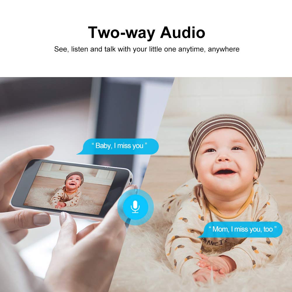 SONOFF 1080P HD Indoor Camera, Smart WiFi Home Security Camera with IR Night Version, Motion Detection, 2-Way Audio, Phone APP Control, Baby Monitor, Cloud Storage, GK-200MP2-B
