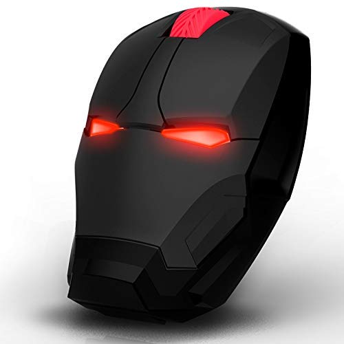 NYIEFADA Wireless Laptop Mouse | LED Light-Up Eyes | 3 Adjustable DPI | Silence Ergonomic Design | Novelty Ideal for Kids' Gift Computers Laptop for Left/Right Hand